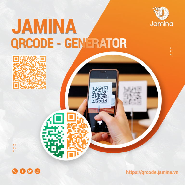 Tạo mã QR code miễn phí, trả phí trong tích tắc cùng Jamina - Jamina